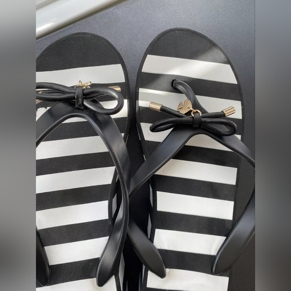 kate spade | Shoes | Kate Spade Rhett Platform Black White Striped ...